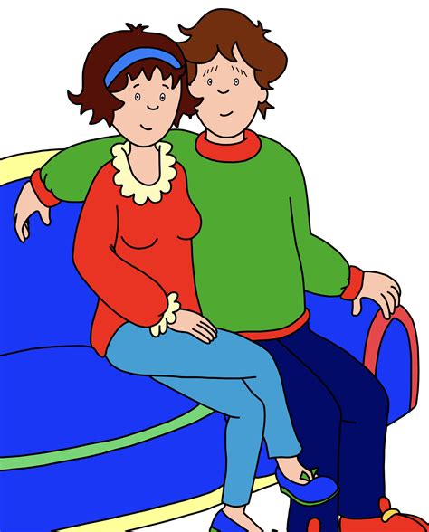 Caillous Mommy And Daddy Sitting Together By Thomascarr0806 On Deviantart