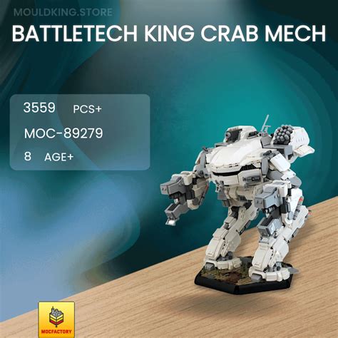 Moc Factory 89279 Battletech King Crab Mech With 3559 Pieces Mould King