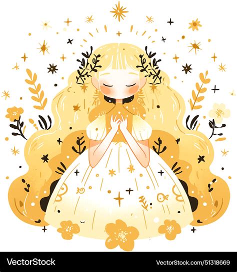 Girl With Long Hair Cartoon Character Vector Images Over 6 100