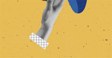 디지털 중독 노란색 배경에 있는 손의 미적 연주 콘솔 삽화 인간 관계 공동체 공생 상징주의 초현실주의의 개념 현대