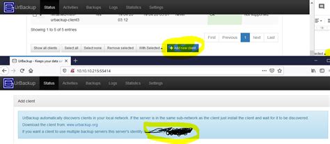 Moving Clients On New Server Server Urbackup Discourse