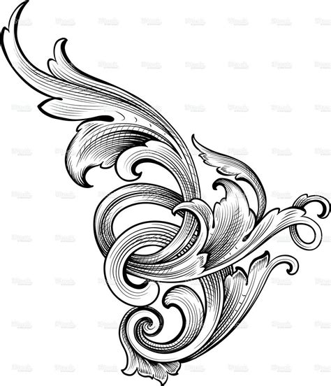 Scroll Engraving Template