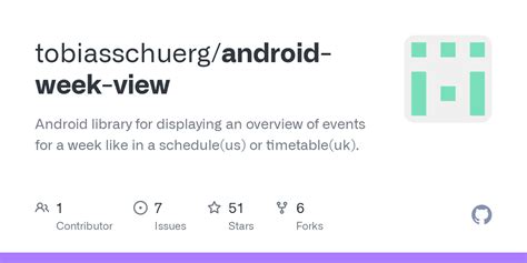 Github Tobiasschuergandroid Week View Android Library For