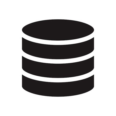 Premium Vector Database Icon Illustration In Flat Style