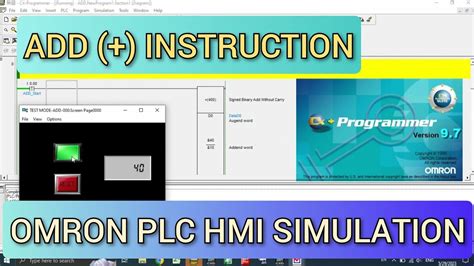 cx programmer add instruction omron plc with hmi cx designer