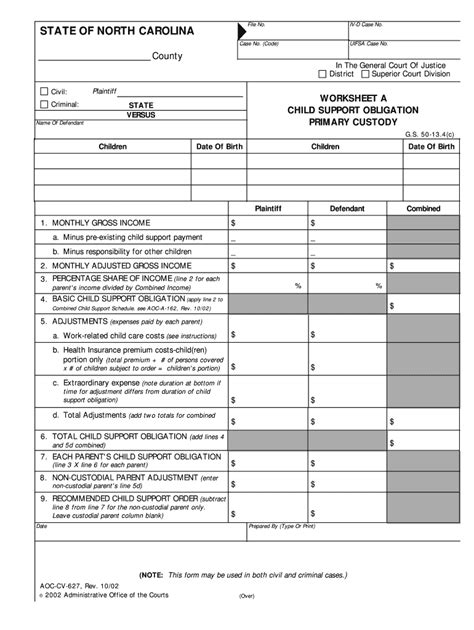 Primary Custody Form Fill Out And Sign Printable Pdf Template