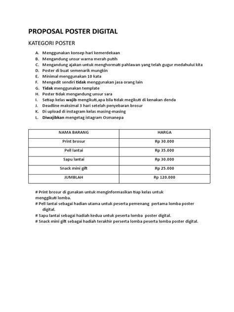 Proposal Poster Digital Pdf