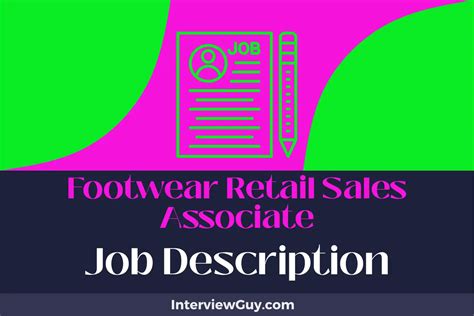 Footwear Retail Sales Associate Job Description Updated For 2025