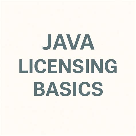 Oracle Java Licensing And Audit Faq Guide
