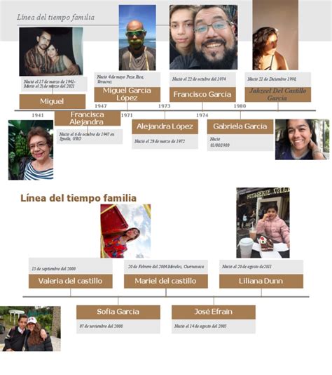 Línea Del Tiempo Familia Pdf