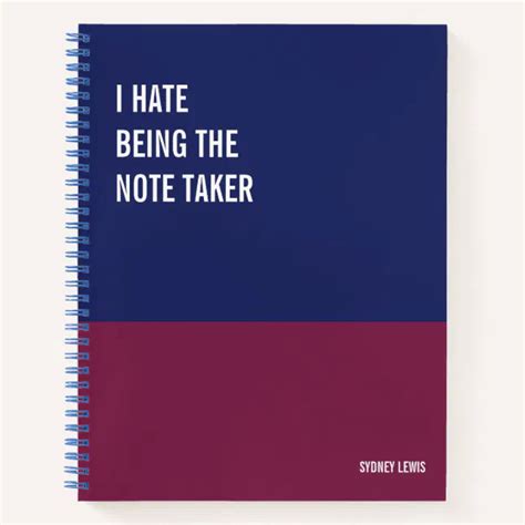 Funny Notebook Humorous Writing Pad Journal Note Notebook Zazzle