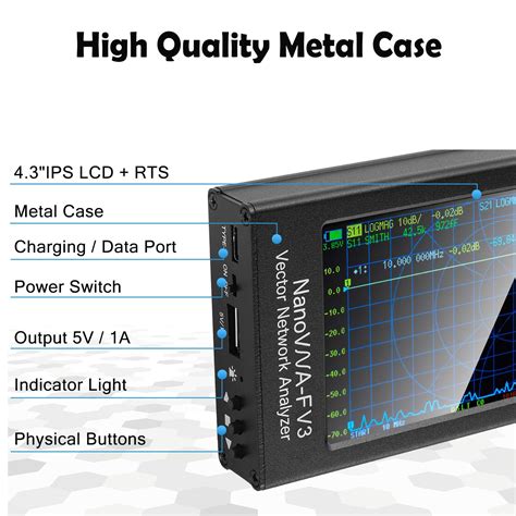 Upgraded Nanovna F V3 Vector Network Analyzer 1mhz6ghz Antenna Analyzer Hf Vhf Upgraded Nanovna F V3 Vector Network Analyzer 1mhz6ghz Antenna Analyzer Hf Vhf