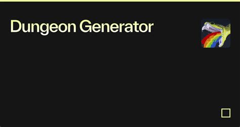 Dungeon Generator Codesandbox
