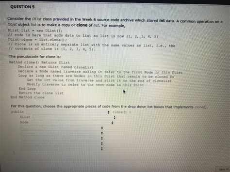 Solved Questions Consider The Dlist Class Provided In The
