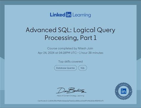 Nitesh J On Linkedin Adavncesql Queryprocessing Sql Plsql