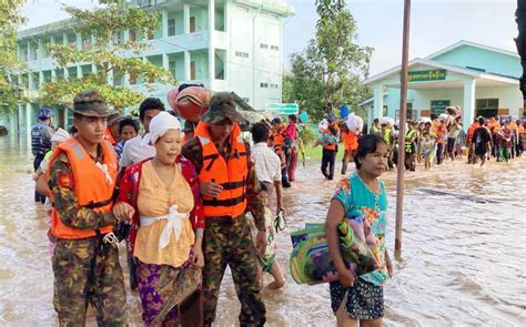 လှည်းကူးမြို့နယ်ရှိ ရေဘေးသင့်ပြည်သူများအား လိုအပ်သည့် ကူညီကယ်ဆယ်ရေး လုပ