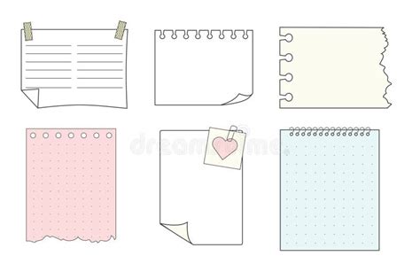 Memo Sticky Notes Sheet Reminder Color Office Or School Pages With