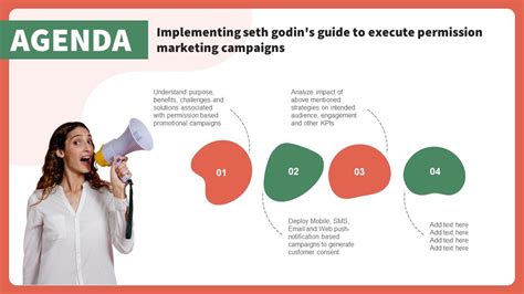 Agenda Implementing Seth Godins Guide To Execute Permission Marketing Campaigns Mkt Ss V Ppt Slide