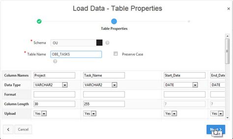 Manipulating Database Objects Using Apex 50