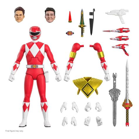 Mighty Morphin Power Rangers Ultimates Action Figure Red Ranger 18 Cm