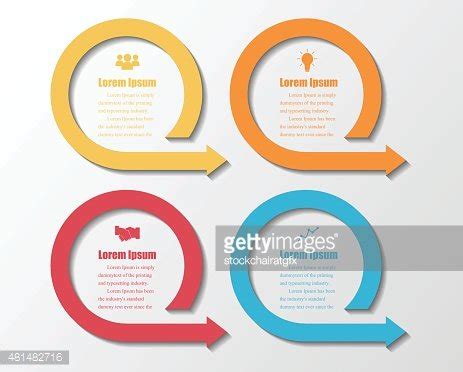 Vector Circle Arrows For Infographic Template For Diagram Stock