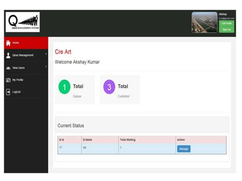 Queue Management System PPTX Databases Computer Software And Applications