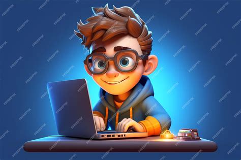 Premium Photo Portrait Of Successful Programmer Game Developer Or