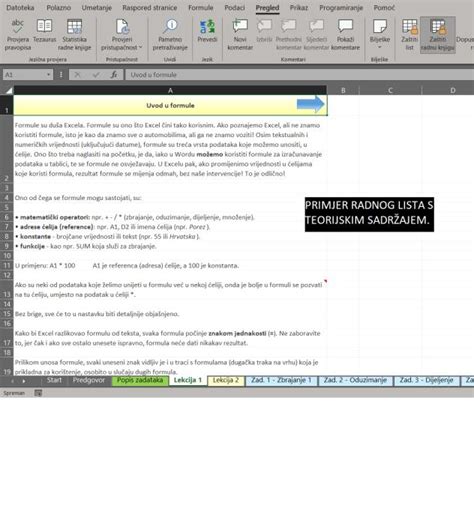 Zadaci I VjeŽbe Za Excel Formule I Funkcije