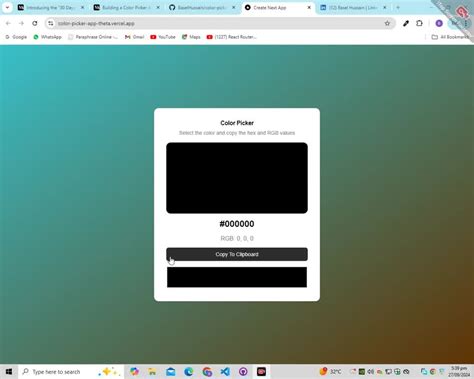 Basel Hussain On Linkedin 30days30projects Nextjs Shadcn 30daysofcode Colorpicker 11