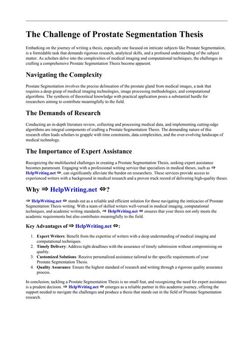 Prostate Segmentation Thesis By Wright State University Issuu