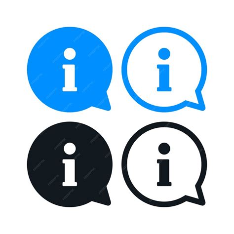 정보 음성 버블 세트 무료 벡터