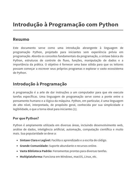 Documento5 Introducao Programacao Python Pdf Python Linguagem De Programação Linguagem