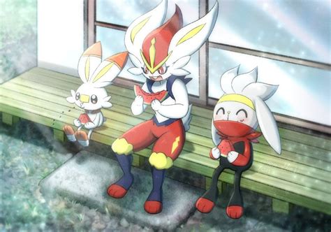 Scorbunny Cinderace And Raboot Pokemon Drawn By Temmimoteurur013