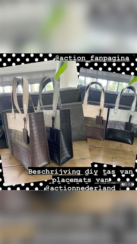 Diy Tas Van Placemats Van De Action In 2025 Zelf Maken Tassen Tassen Naaien Handtas Patronen