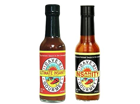 Bundle Of 2 Flavours Daves Original Insanity Hot Sauce