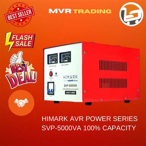 Himark Avr Automatic Voltage Regulator 5000watts Svp 5000va Servo Type Avr Time Delay Shopee