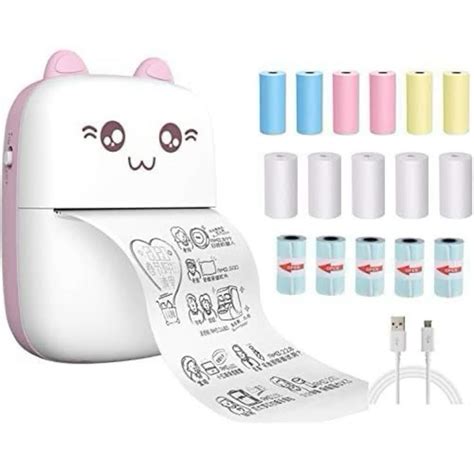 Morovik Mini Bluetooth Thermal Printer Portable Label Printer Inkfree