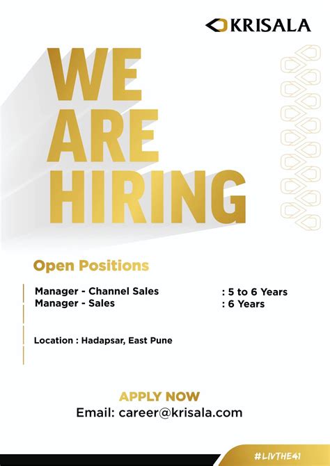 Rohit Pardeshi On Linkedin Krisaladevelopers Hiring Hiringnow Realestate Commercialsales