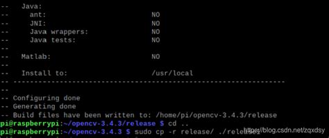 树莓派3和4b安装opencv教程（编译源码，一次成功）提供安装好opencv的系统镜像树莓派4b源码编译opencv Csdn博客