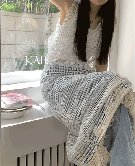 탱크탑 포함 레이어드 원피스 롱뷔스티에 시스루원피스 민소매 라운드넥 루즈핏 보헤미안 빈티지나시 롱원피스 Ops 레이어드룩 여름코디세트 투피스