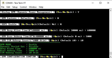 Dpm Commands Explanation Wi Fi Renesas Wireless Connectivity