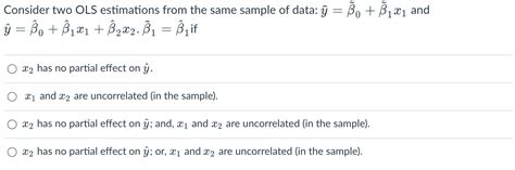 Solved The Sample Average Of The Residuals Is Zero And So Chegg Com