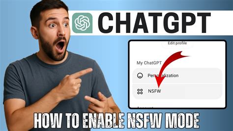 How To Enable Nsfw Mode On Chatgpt 2026 Youtube