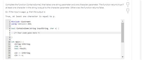 Solved Complete The Function Containssome That Takes One