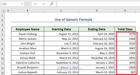 Excel Formula To Count Days From Date 5 Easy Methods
