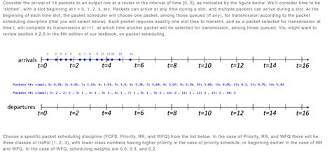 solved using wfq queueing consider the arrival of 14