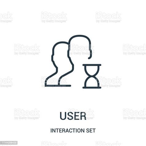 상호 작용 집합 컬렉션의 사용자 아이콘 벡터입니다 얇은 라인 사용자 개요 아이콘 벡터 일러스트 레이 션입니다 경영자에 대한 스톡 벡터 아트 및 기타 이미지 Istock