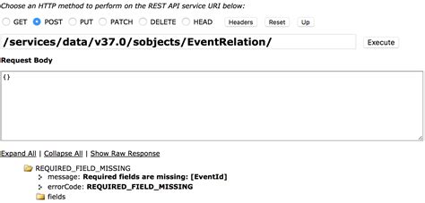 Contact How To Create Eventrelation Using Rest Api Salesforce Stack
