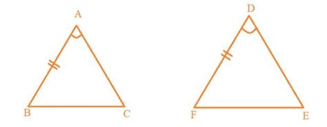 In Triangle Abc And Def Ab Fd And Angle A Angle D The Twotriangle Will Be