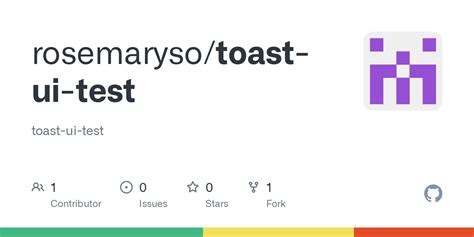 Github Rosemaryso Toast Ui Test Toast Ui Test